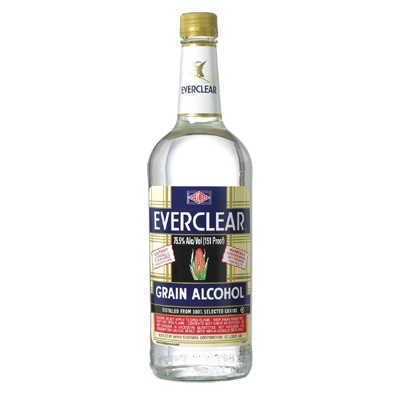 Everclear 190 Proof Grain Alcohol 1L